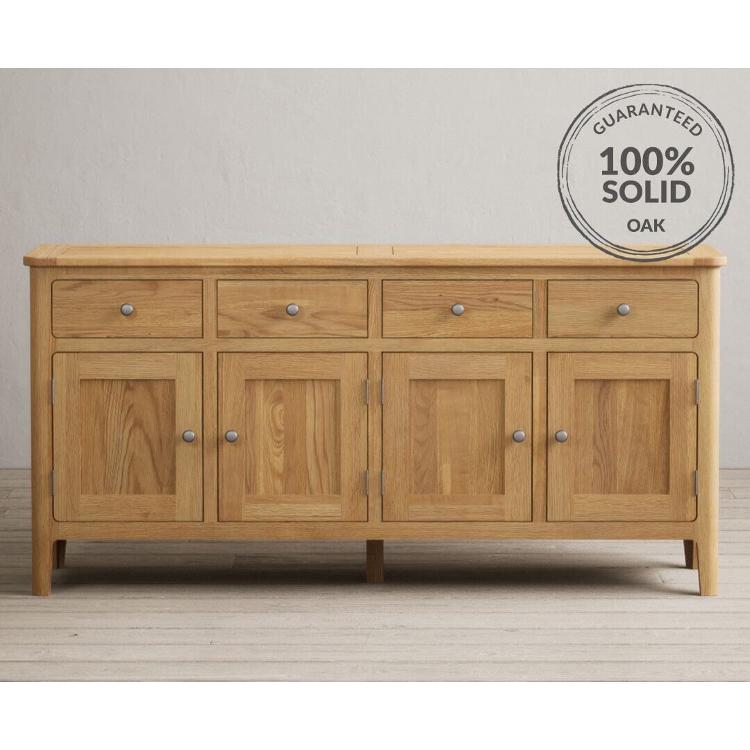 Sheringham Solid Oak Extra Large Sideboard | Oak Furniture Superstore