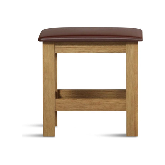 Bellingham Solid Oak Dressing Table Stool | Furniture 48