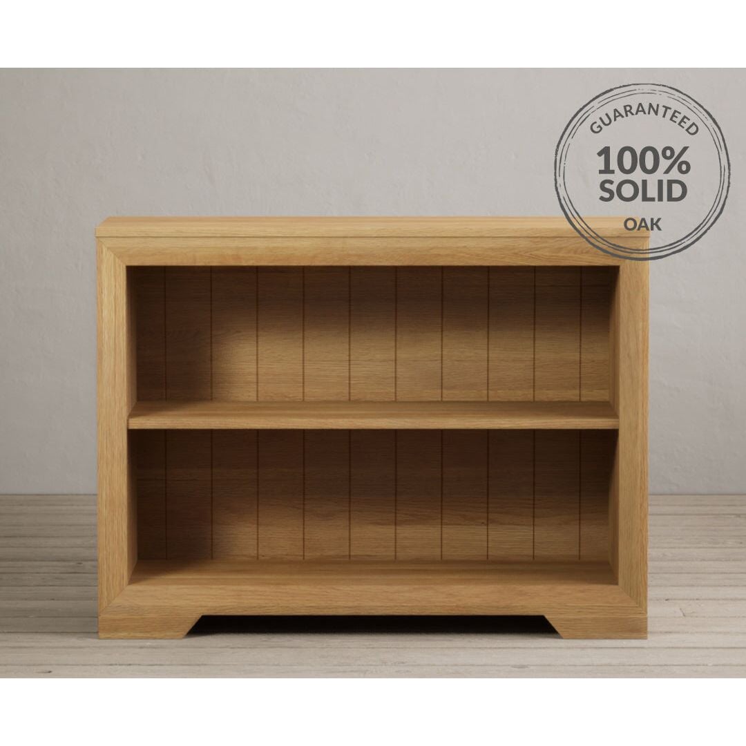 Bellingham Solid Oak Small Bookcase | Oak Furniture Superstore