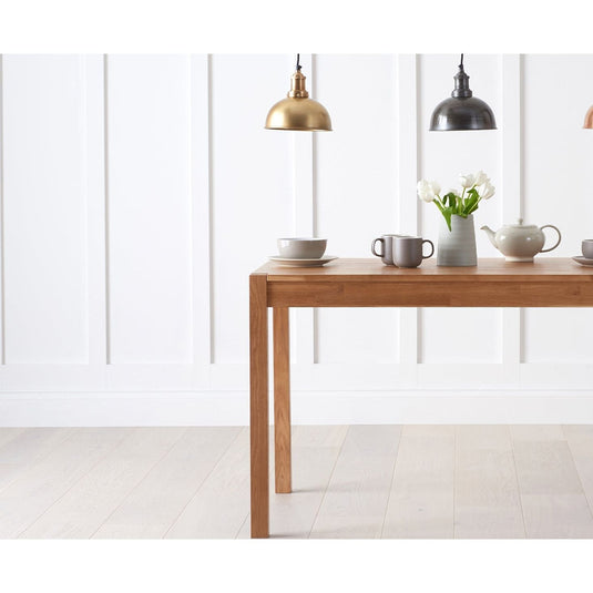 Oakley Solid Oak 150cm Dining Table | Oak Furniture Superstore